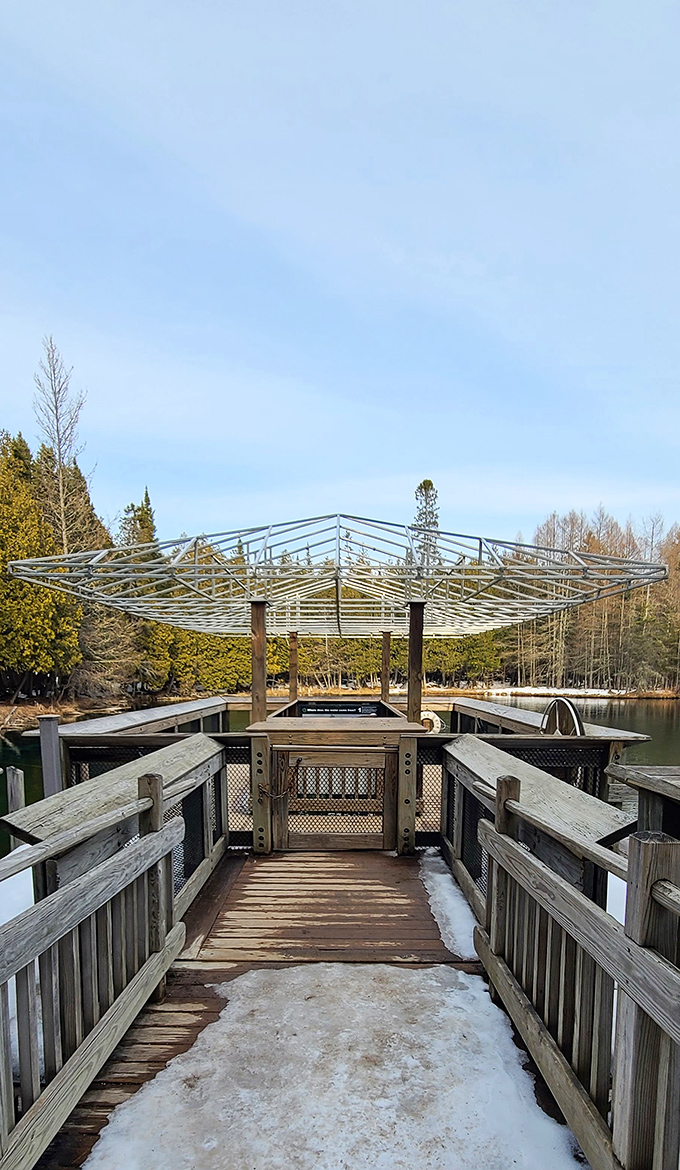 The viewing platform that makes you feel like you're walking on water without the messiah complex.