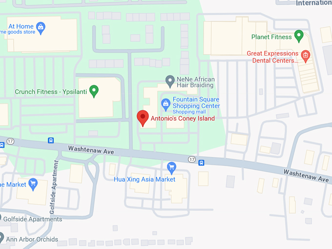 Antonio's Coney Island 10 Map