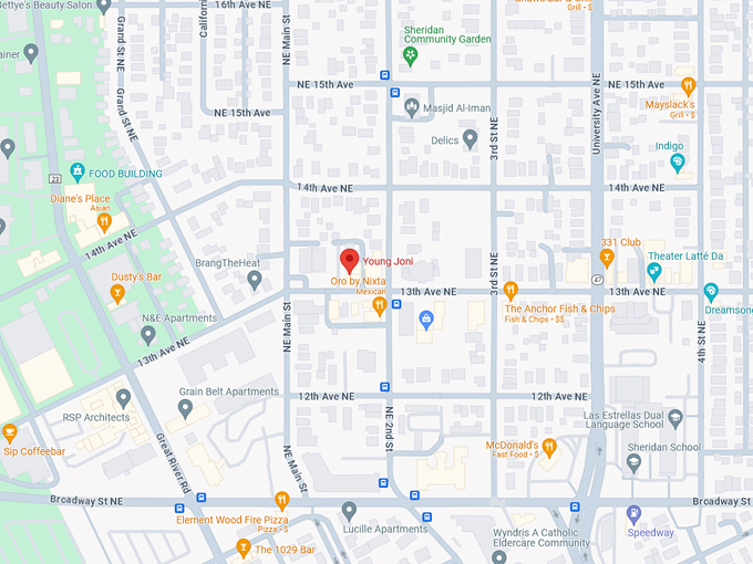 Back Bar at Young Joni 10 map