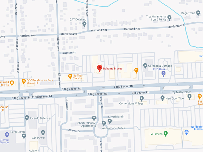 Bahama Breeze 10 map