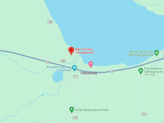 Bay Furnace Campground 10 Map
