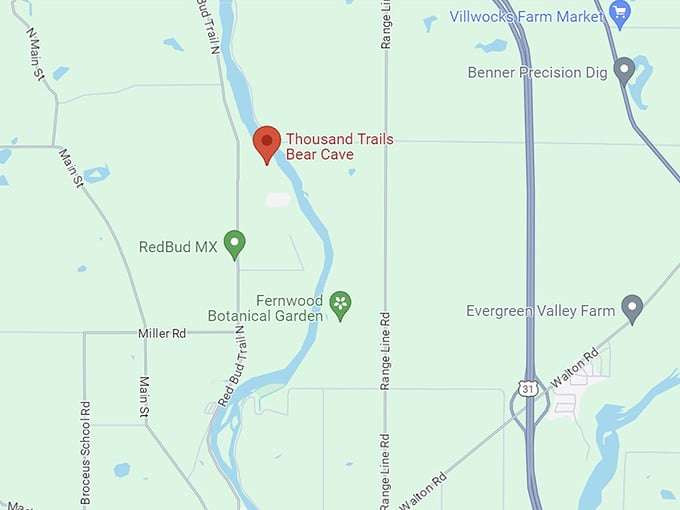 bear cave campgrounds 10 map