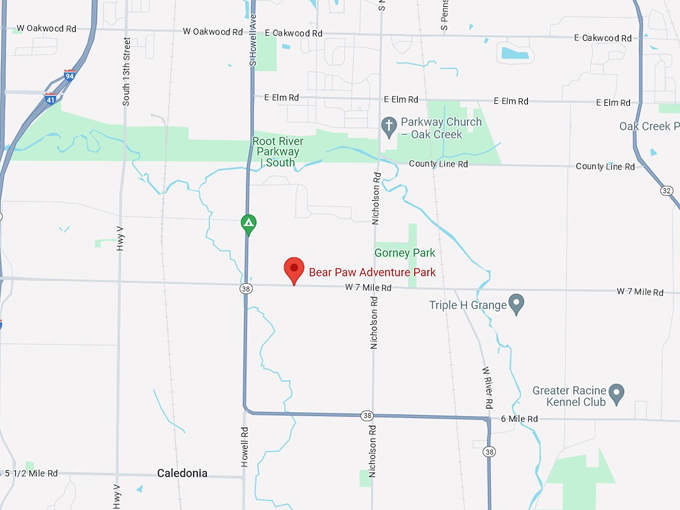 bear paw adventure park 10 map