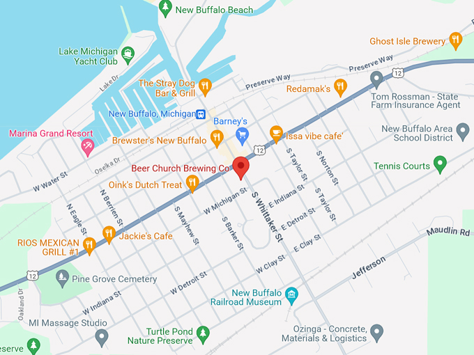 Beer Church Brewing Co. 10 Map