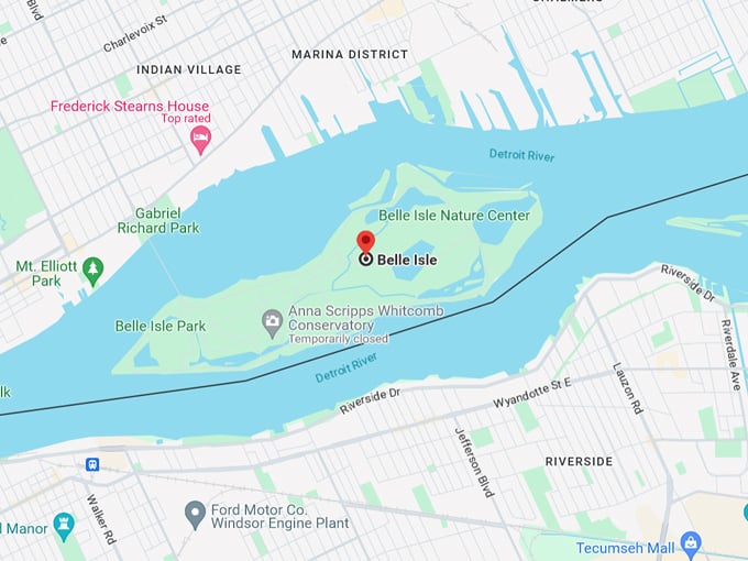 Belle Isle Park 10 Map
