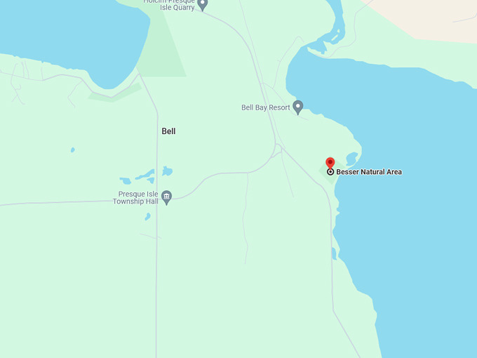 Besser Natural Area 10 map