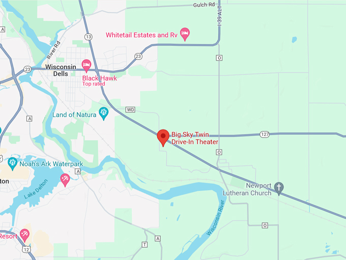 Big Sky Twin Drive-In Theater 10 Map