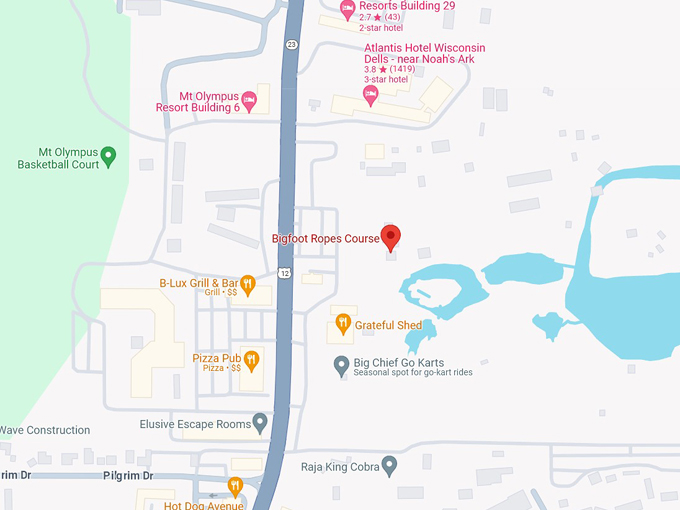 bigfoot ropes course 10 map