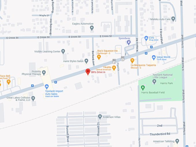 Bill&rsquo;s Drive In Hot Dog Stand 10 map