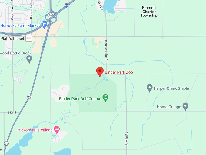 Binder Park Zoo 10 Map