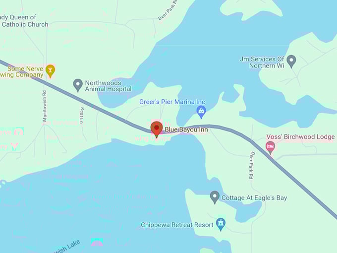 Blue Bayou Inn 10 Map