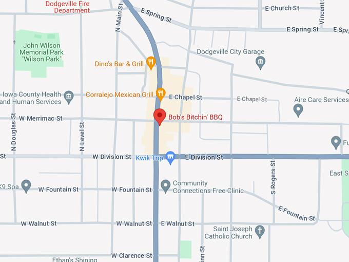 Bob's Bitchin' BBQ 10 Map