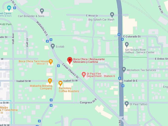 boca chica restaurante 11 map