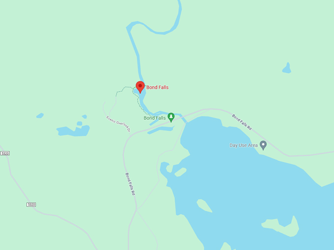 Bond Falls 10 map