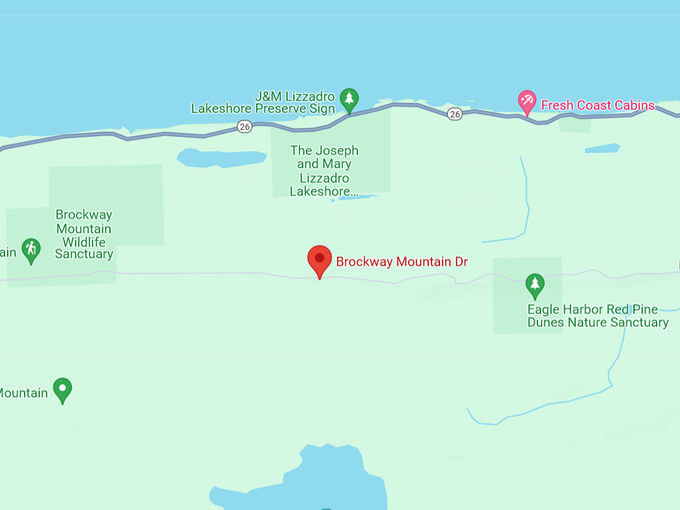 Brockway Mountain Drive 10 Map