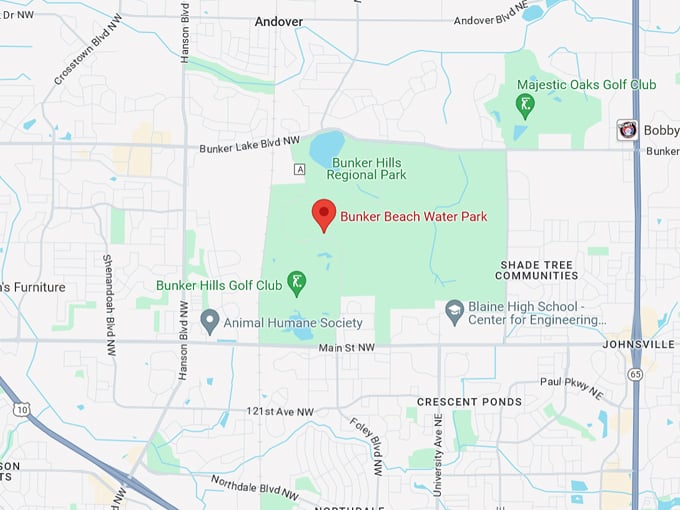 Bunker Beach Water Park 10 Map