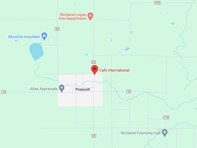 Cafe International 10 Map