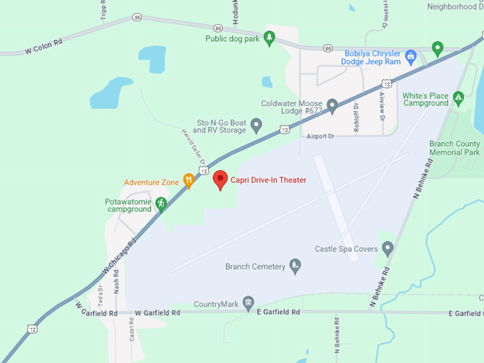 Capri Drive-In Theater 10 map
