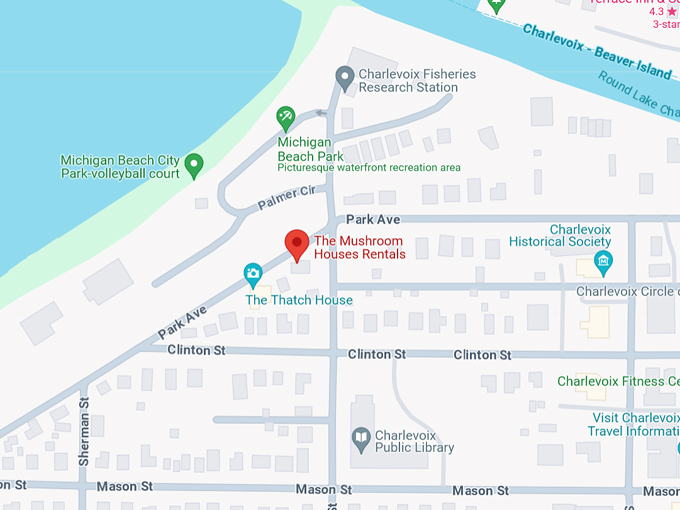 Charlevoix's Mushroom Houses 10 Map