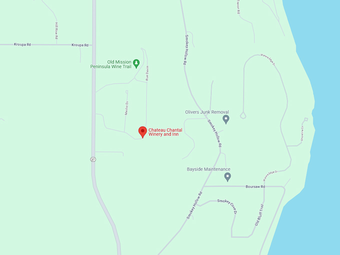 Chateau Chantal Winery 10 map