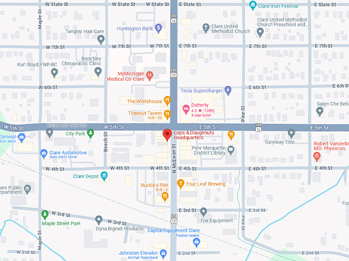 Cops & Doughnuts Headquarters 10 map