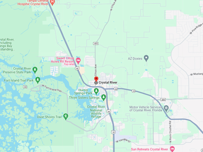 Crystal River 10 map