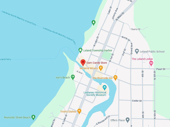 Dam Candy Store 10 map