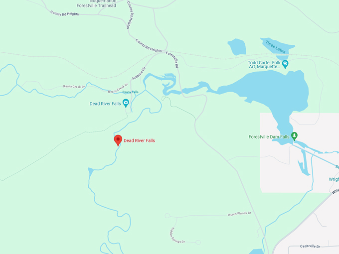 Dead River Falls 10 map