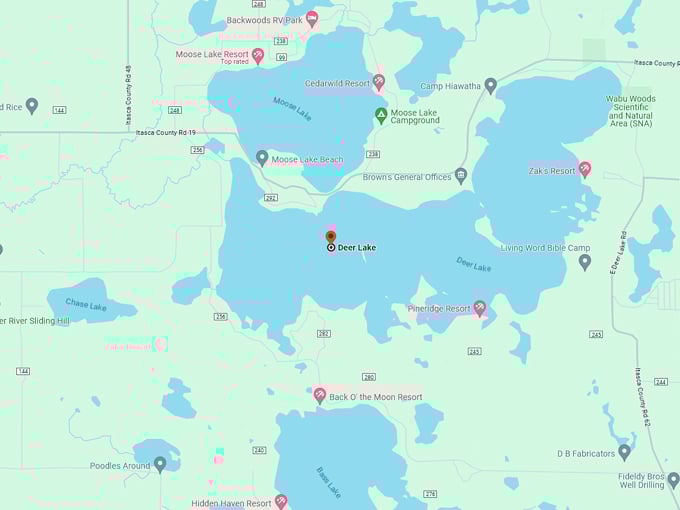Deer Lake 10 map