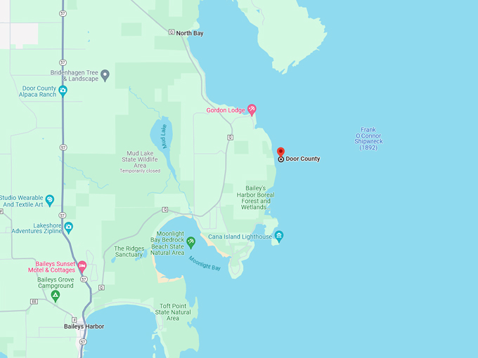 Door County 10 map
