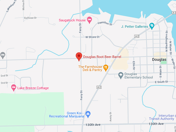 Douglas Root Beer Barrel 10 Map