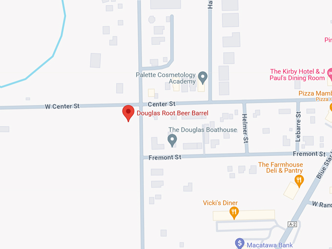 Douglas Root Beer Barrel 10 Map