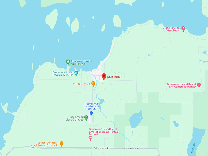 Drummond Island 10 map