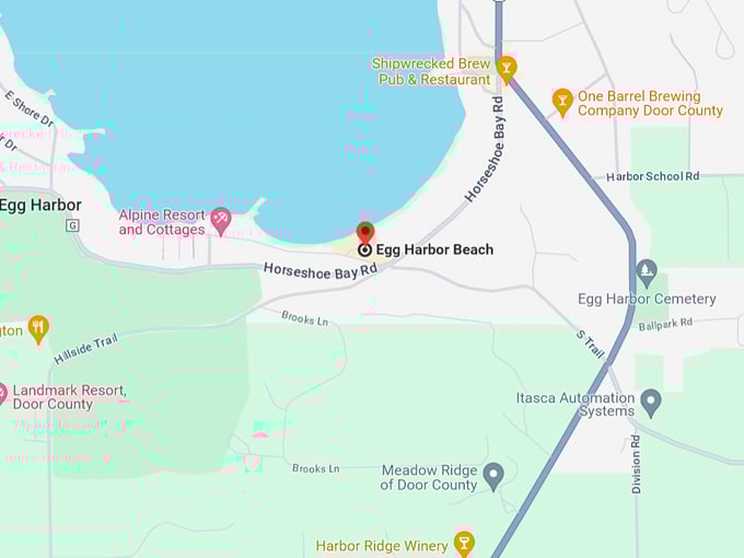 Egg Harbor Beach 10 Map