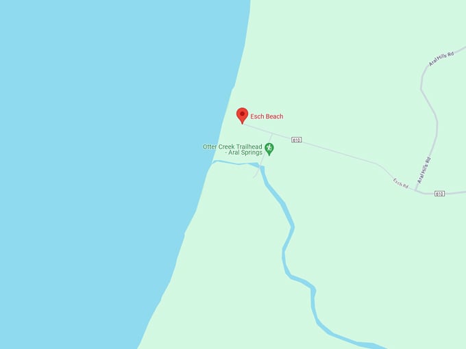 Esch Road Beach 10 map