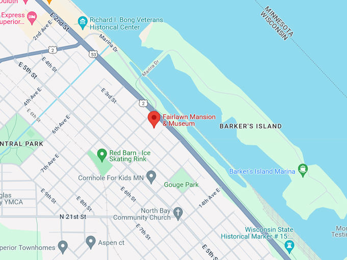 Fairlawn Mansion & Museum 11 Map