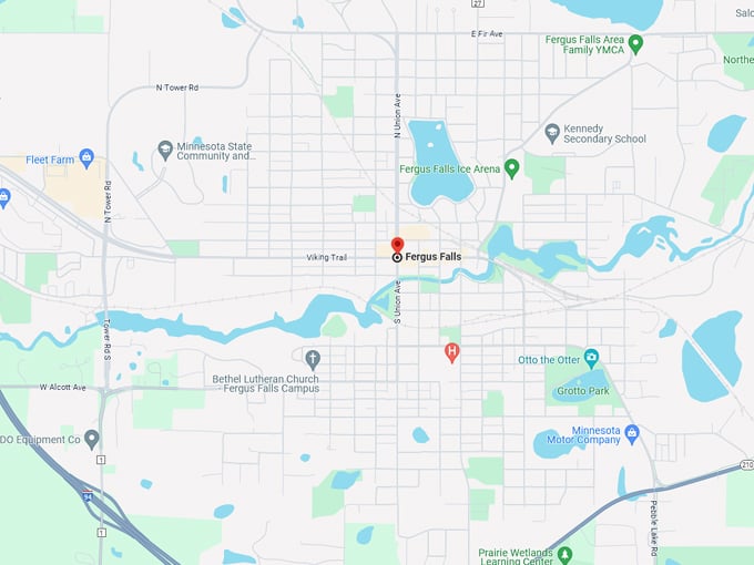 Fergus Falls 10 map