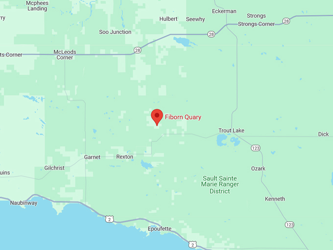 Fiborn Quarry 10 Map