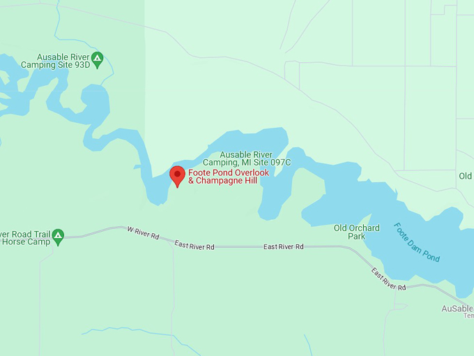 foote pond overlook 10 map