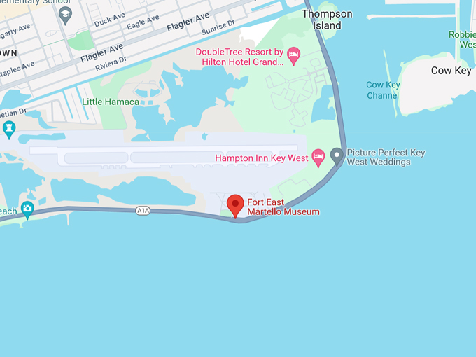 Fort East Martello Museum 10 Map