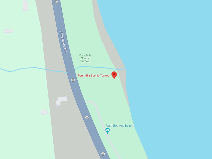Four Mile Scenic Turnout 10 map