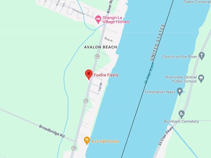 Foxfire Fixin's 10 Map