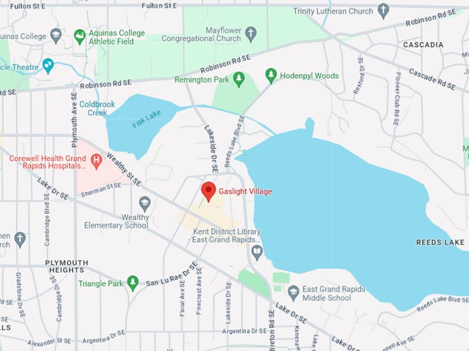 Gaslight Village 10 map