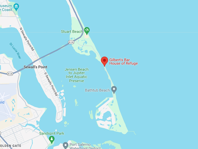 Gilbert&rsquo;s Bar House of Refuge 10 Map