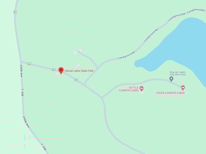 Glacial Lakes State Park 10 map