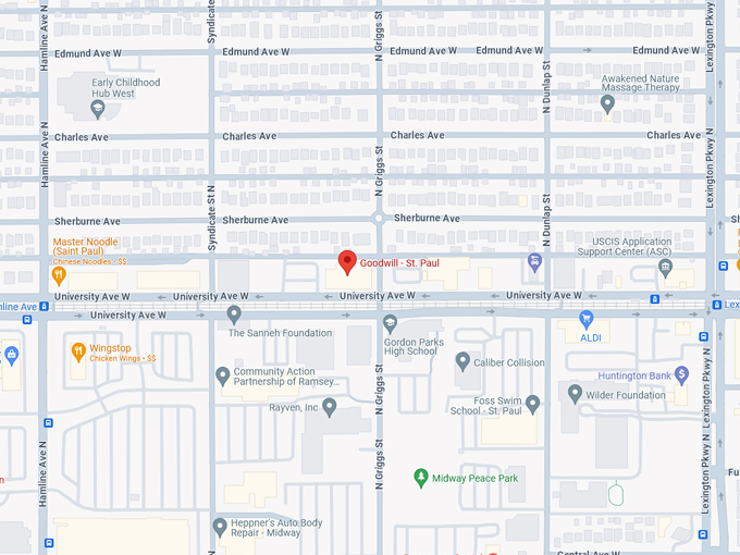 Goodwill - St. Paul 10 map