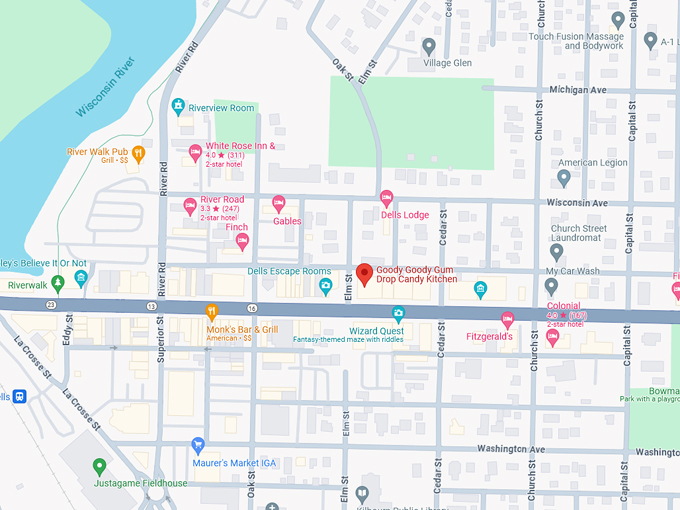 Goody Goody Gum Drop Candy Kitchen 10 map