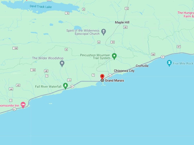 Grand Marais Harbor Park 10 map