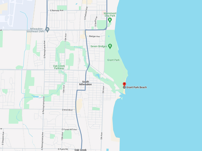 Grant Park Beach 10 map