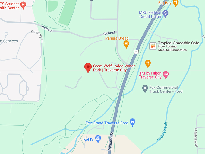 Great Wolf Lodge Water Park 10 Map